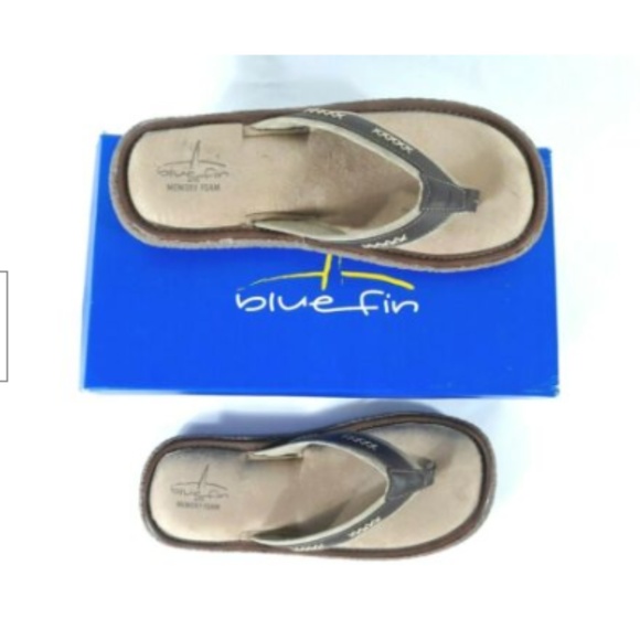 Blue Fin | Shoes | Blue Fin Thaiti Brown Mens Slip On Sandals | Poshmark